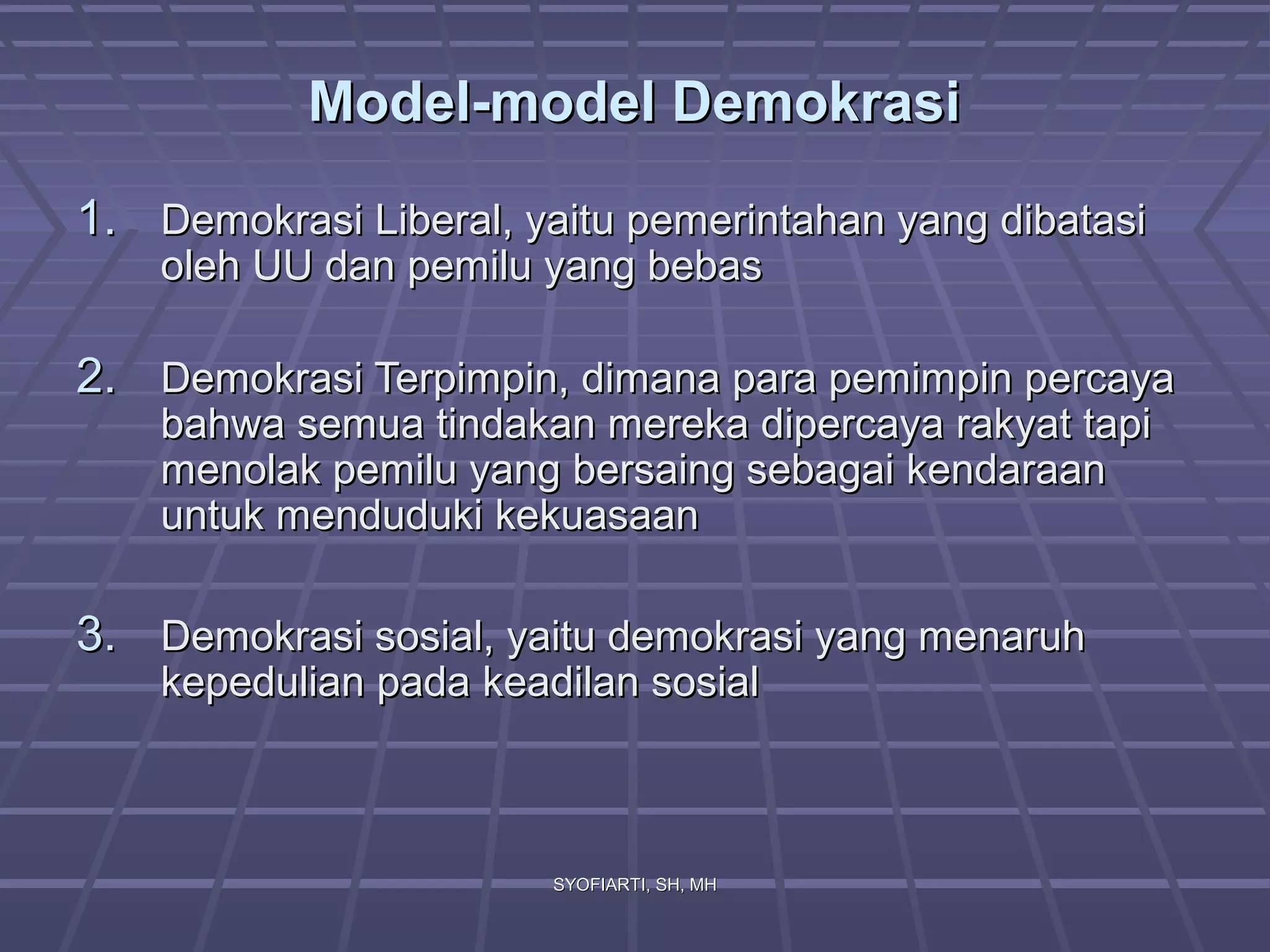 Demokrasi pancasila (modul pancasila) | PPT