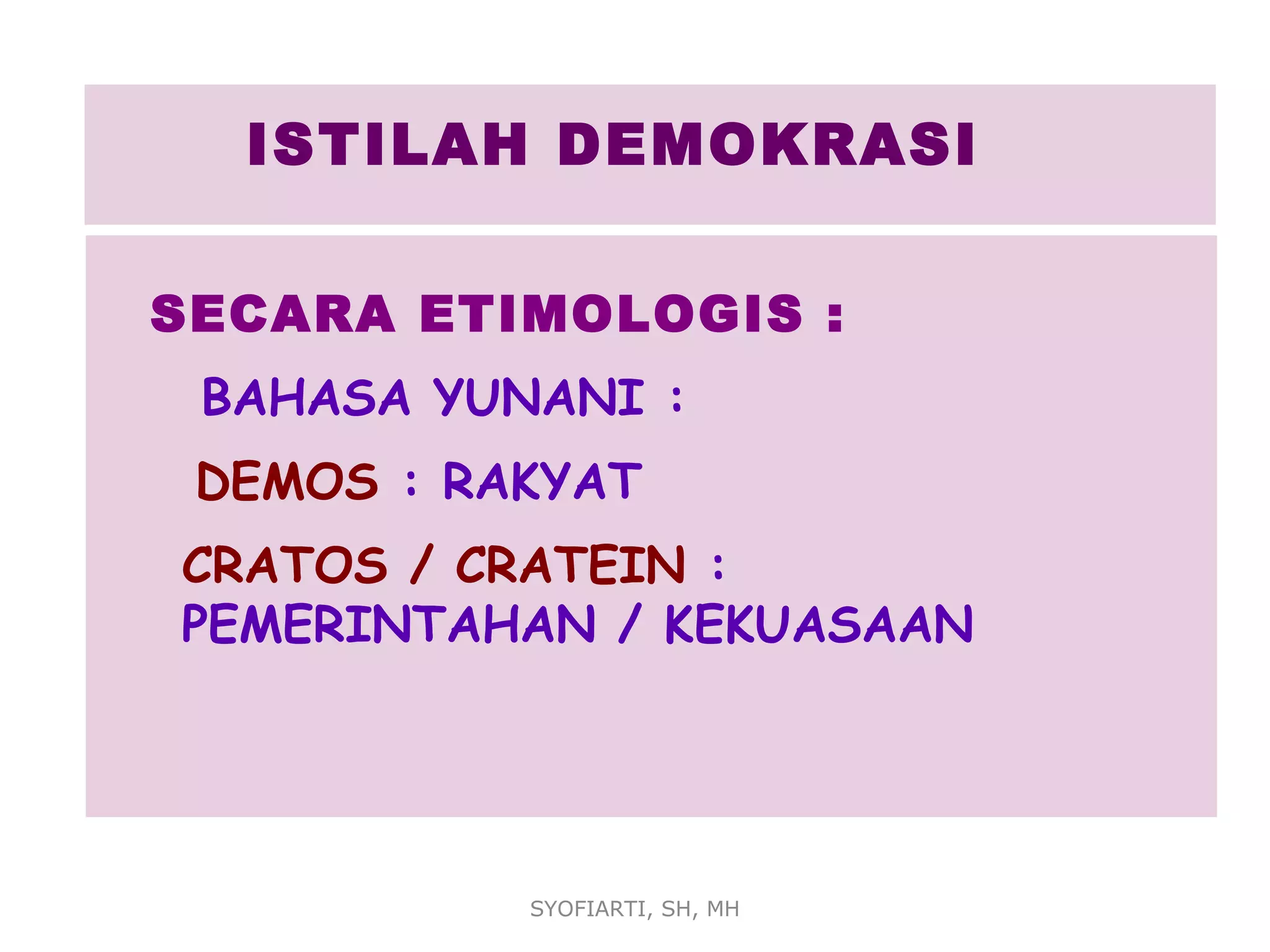 Demokrasi pancasila (modul pancasila) | PPT