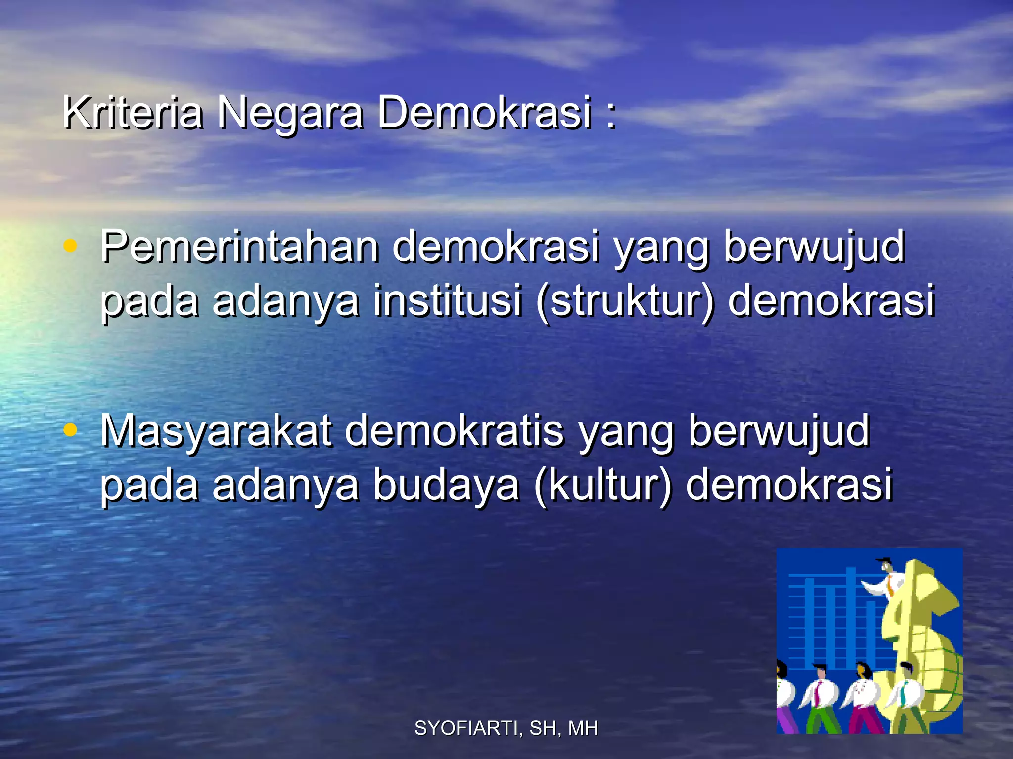 Demokrasi pancasila (modul pancasila) | PPT