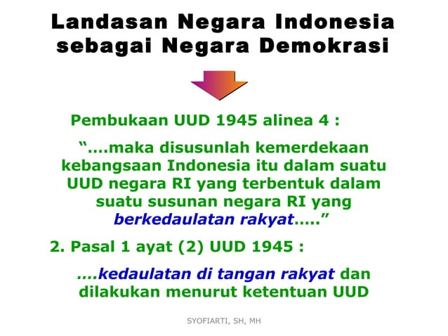 Demokrasi pancasila (modul pancasila) | PPT