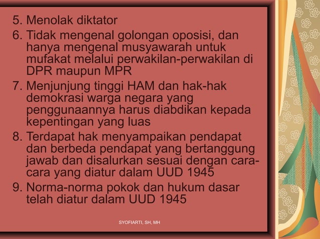 Demokrasi pancasila (modul pancasila) | PPT