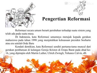 Demokrasi reformasi | PPTX