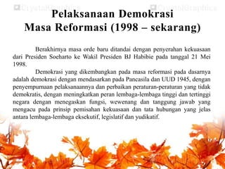 Demokrasi reformasi | PPTX