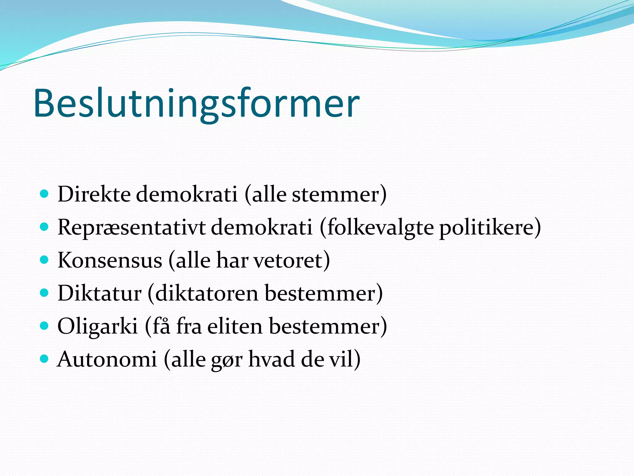 Demokrati styreformer i Danmark | PPTX