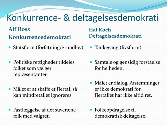 Demokrati styreformer i Danmark | PPTX
