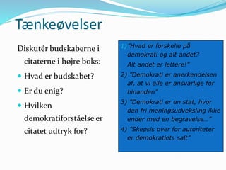 Demokrati styreformer i Danmark | PPTX