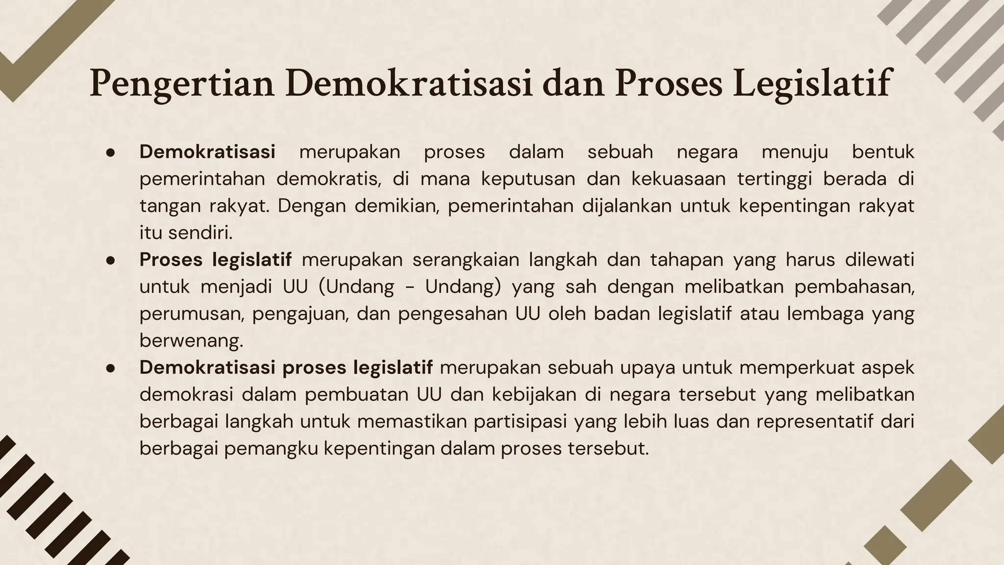 Demokratisasi Proses Legislatif di Indonesia | PPTX