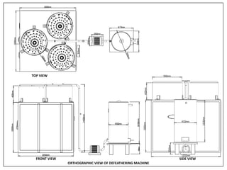 design of defeathering machine for chickens | PDF