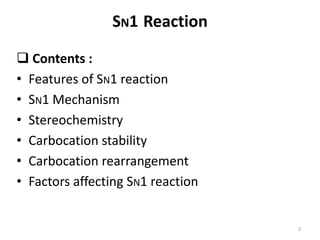 SN1 Reaction | PPTX