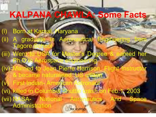 Kalpana Chawla Demo Lesson | PPTX