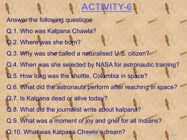 Kalpana Chawla Demo Lesson | PPTX