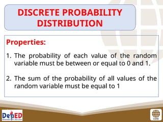 Discrete random variable Statistics and Probability.pptx