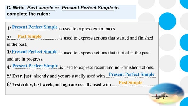 DEMO LESSON Present perfect simple tense instruction PPT .pptx | Homework and Study | Education