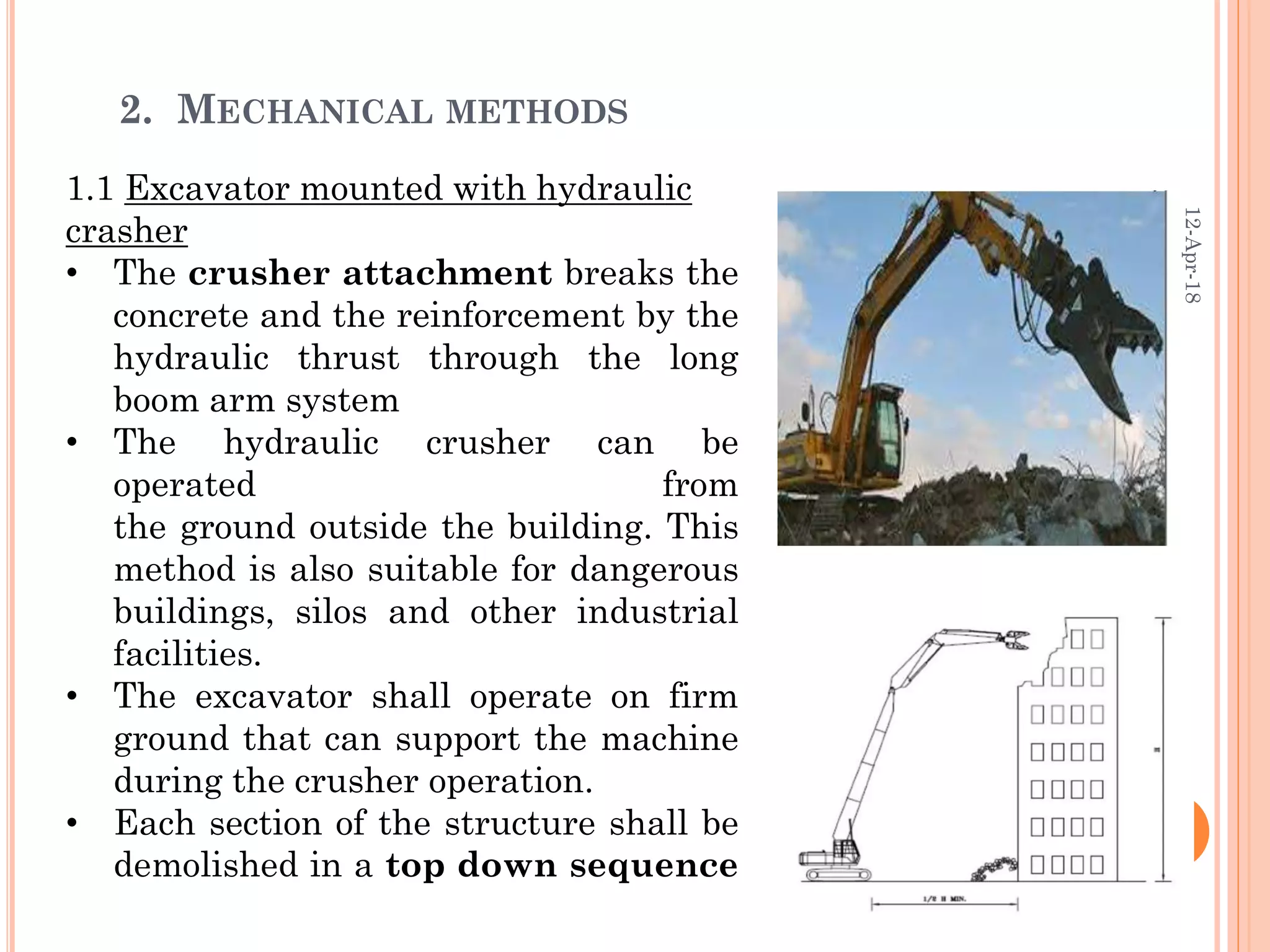 Demolishing of concrete structures | PDF