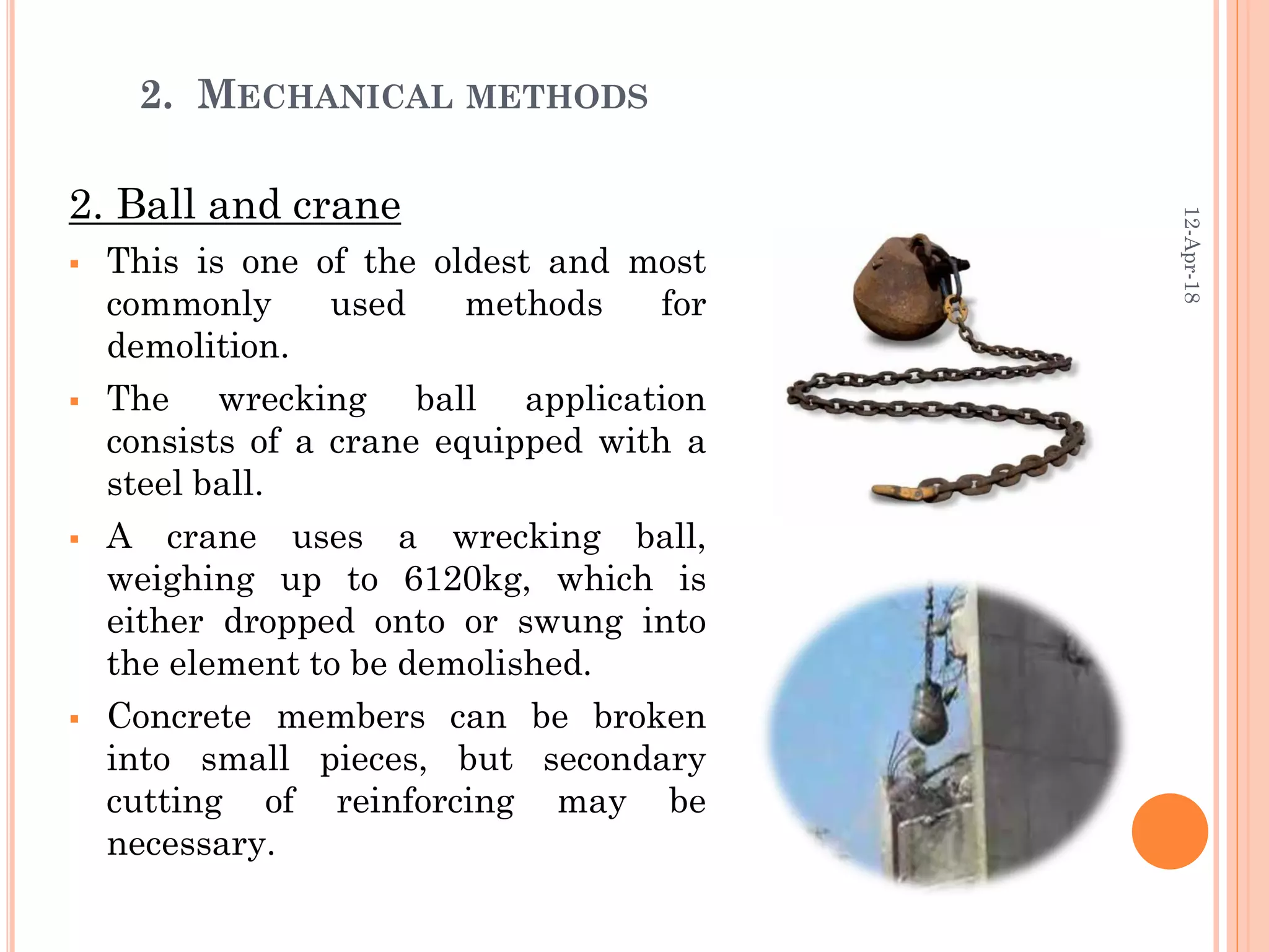 Demolishing of concrete structures | PDF