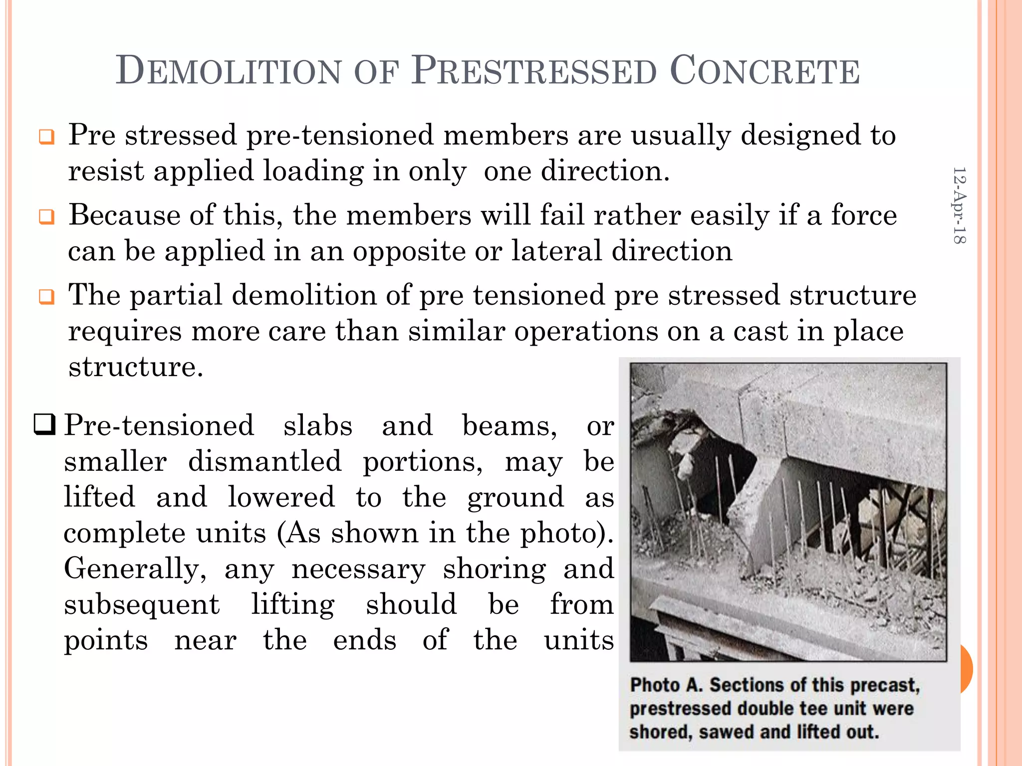 Demolishing of concrete structures | PDF
