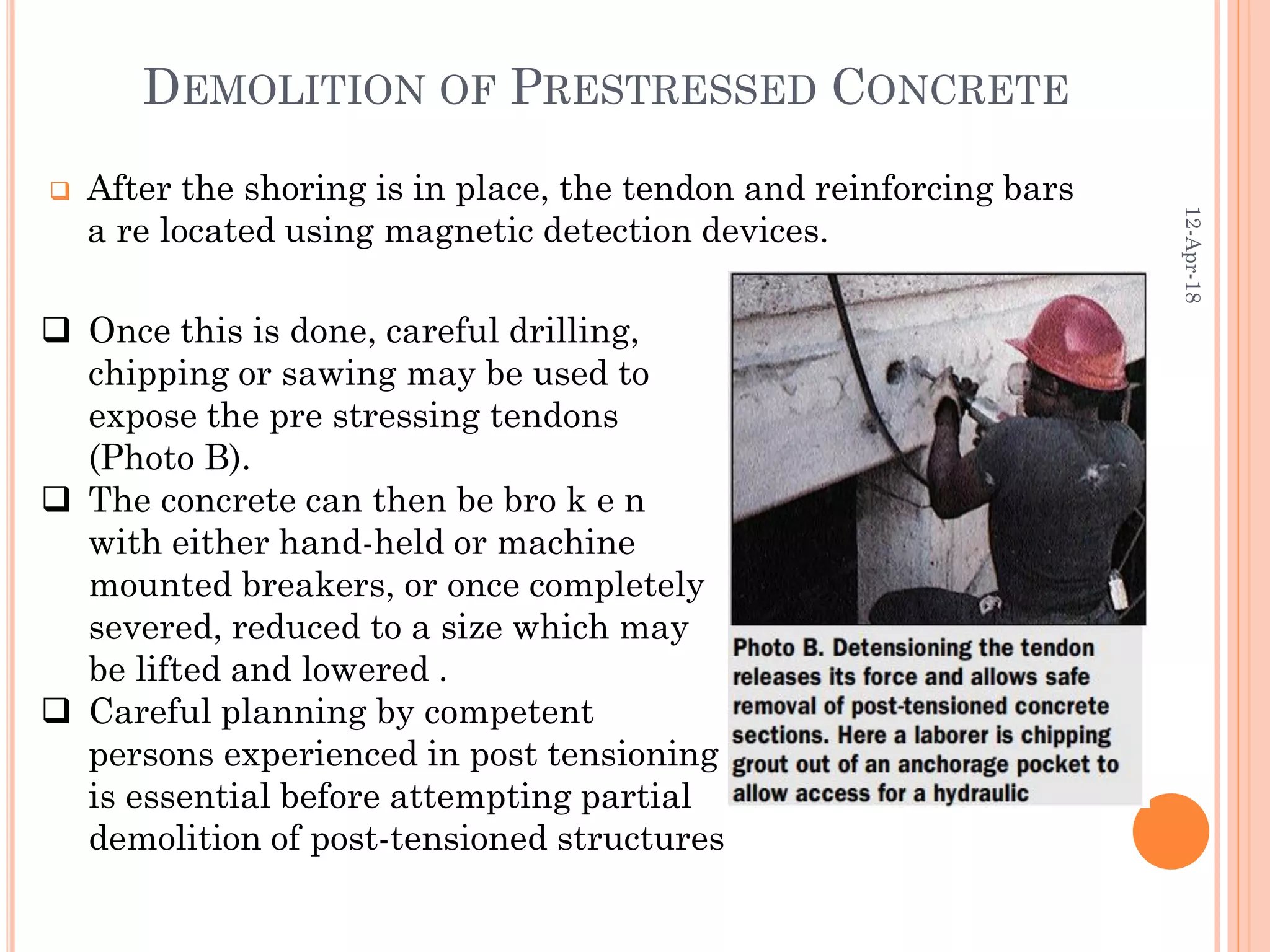 Demolishing of concrete structures | PDF