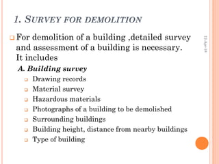 Demolishing of concrete structures | PDF