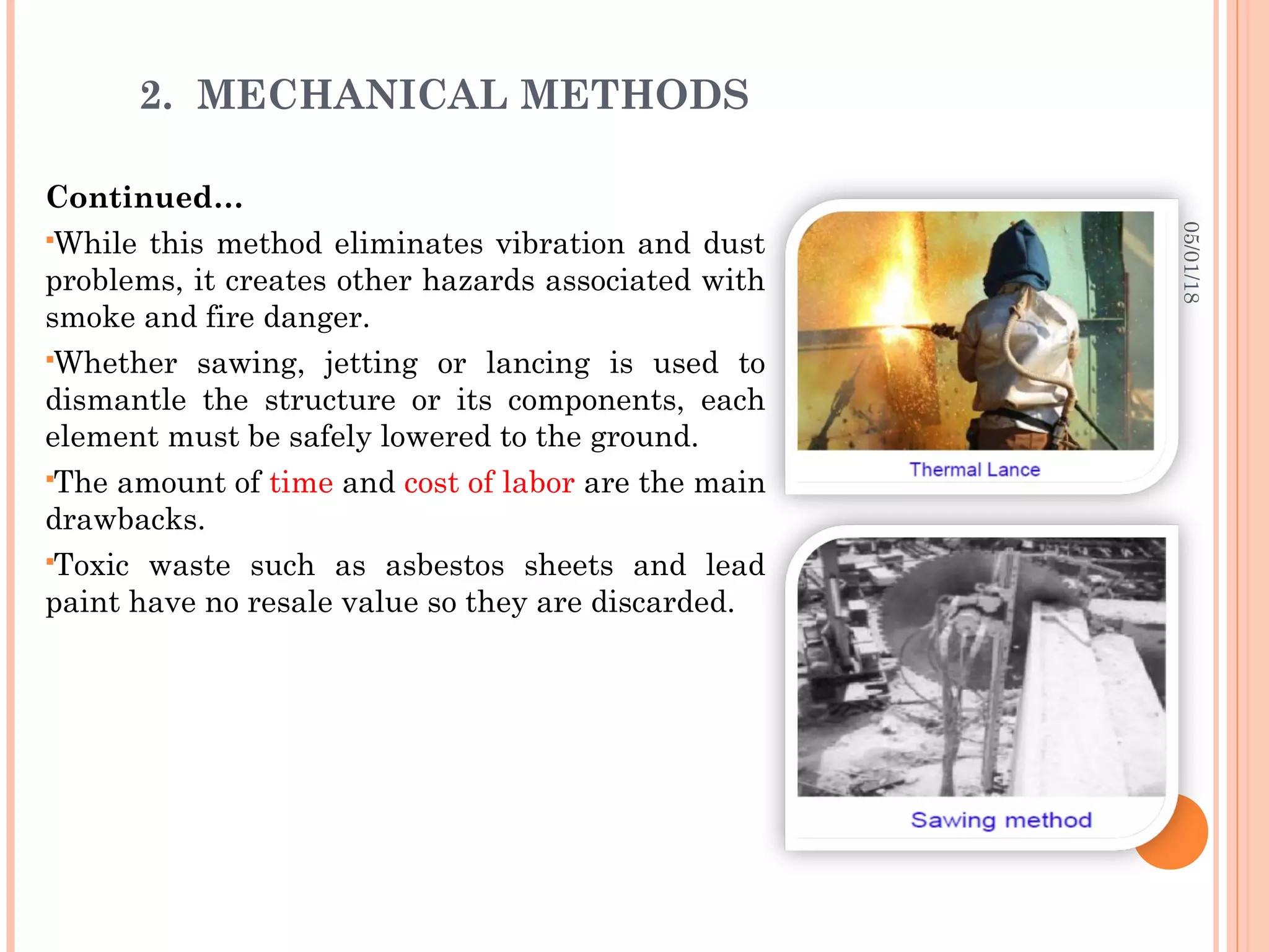 Demolishing of concrete structures | PPT