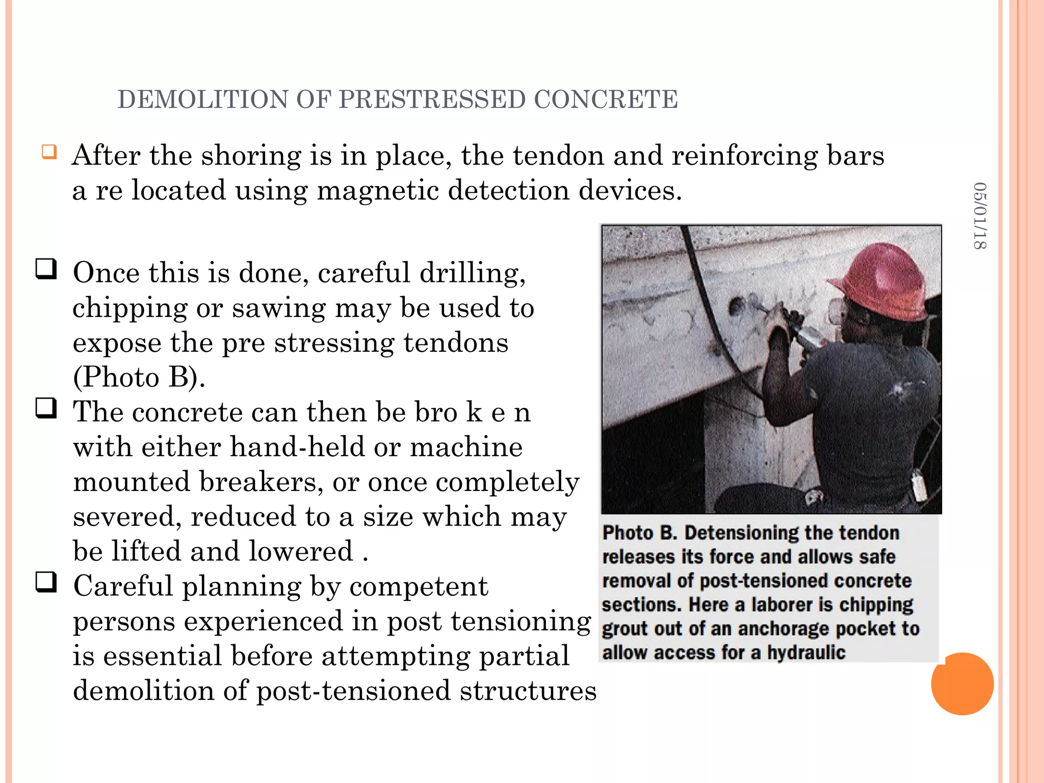 Demolishing of concrete structures | PPT