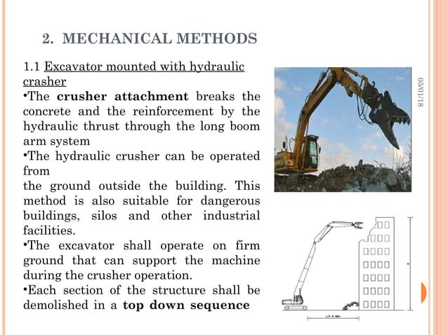 Demolishing of concrete structures | PPT
