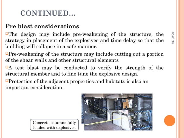 Demolishing of concrete structures | PPT
