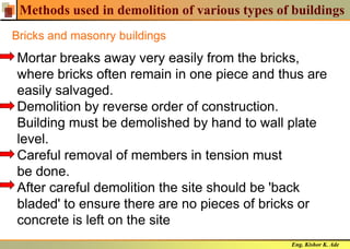 Demolition work of existing building | PDF