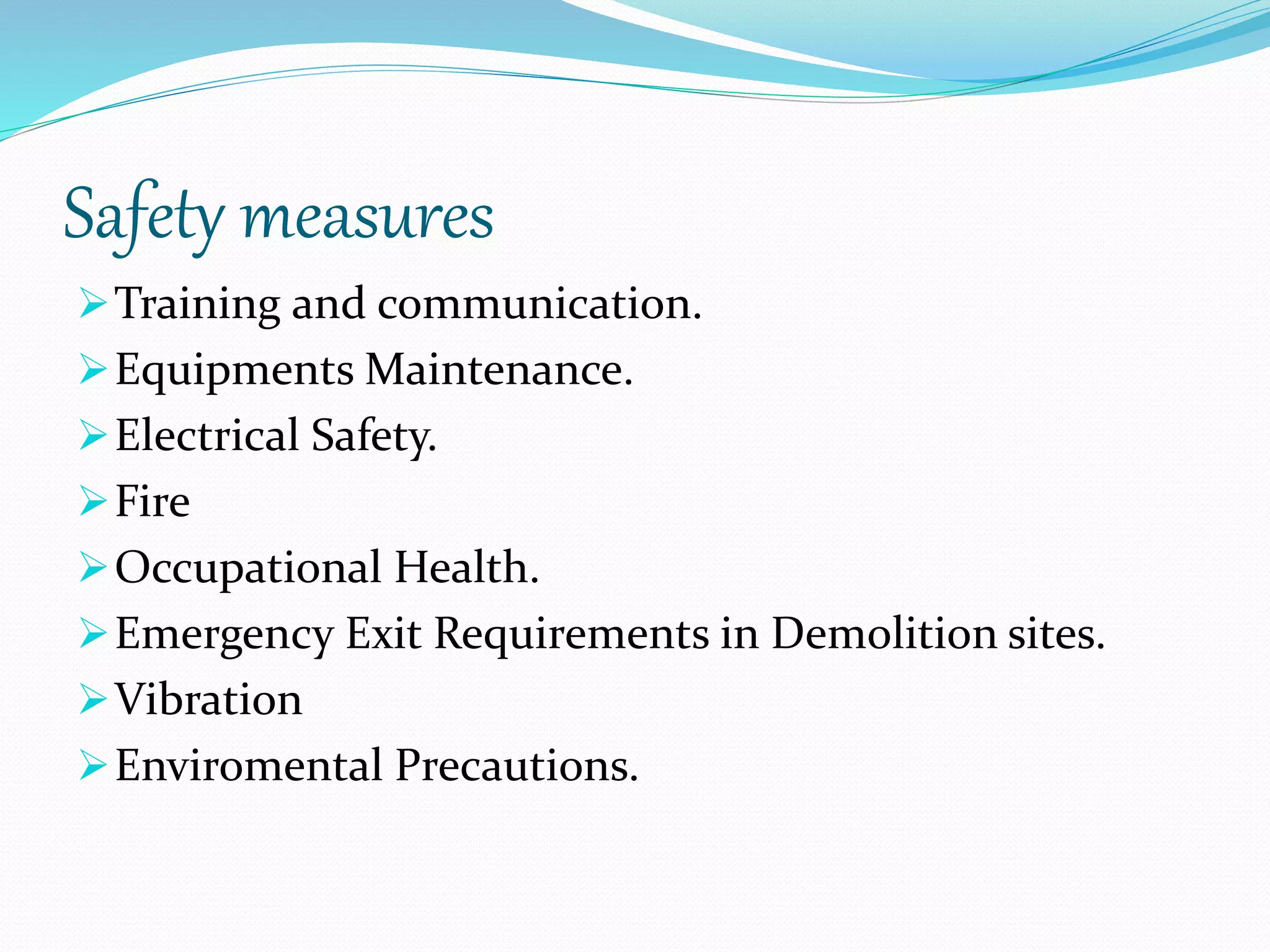 Demolition of a building | PPTX