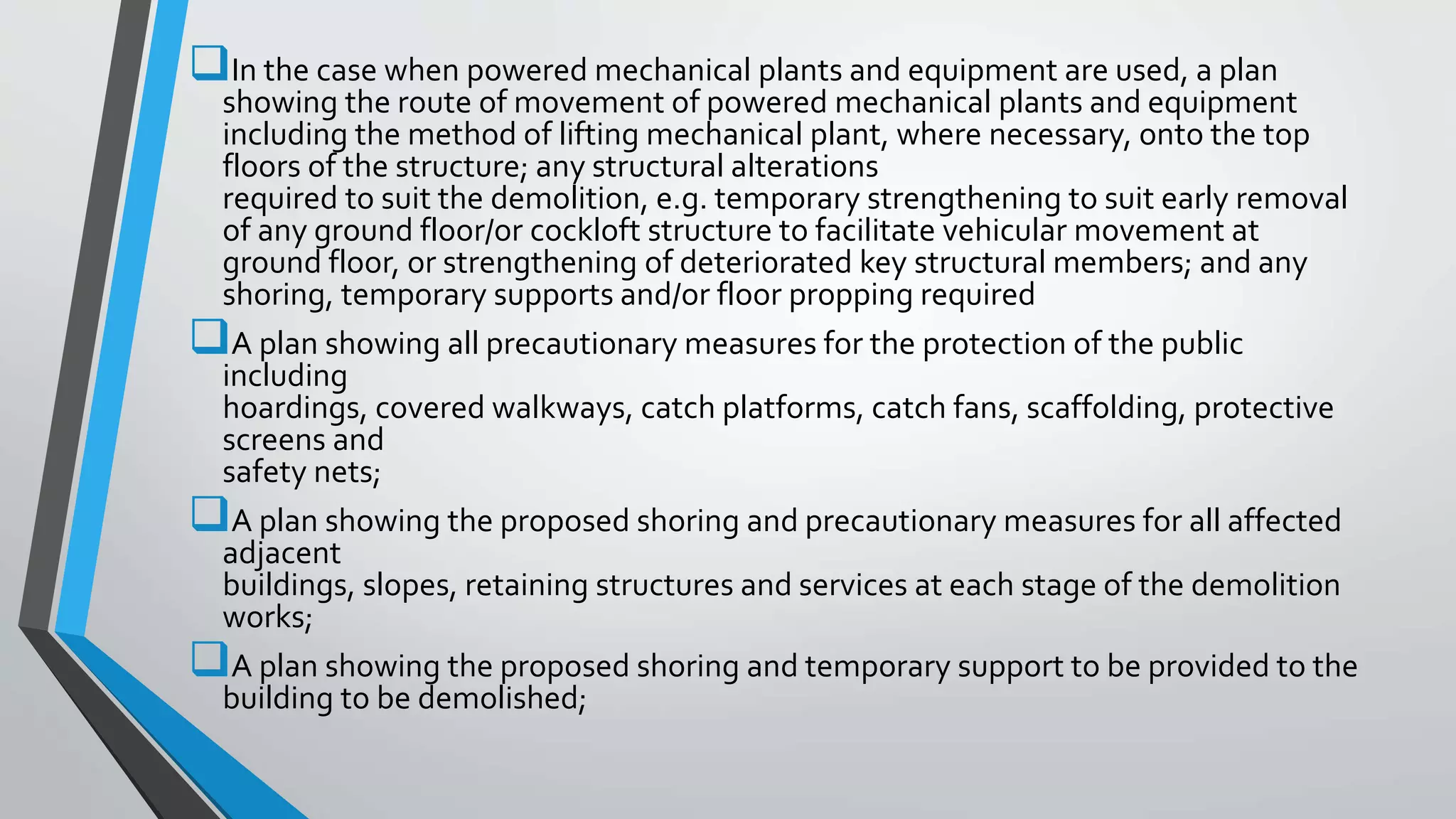 Demolition of building | PPTX