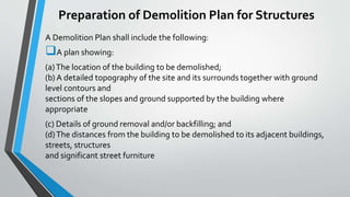 Demolition of building | PPTX