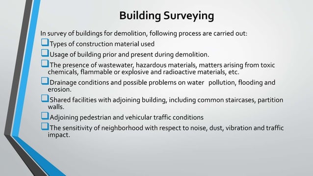 Demolition of building | PPTX | Civil Engineering Industry | Industries