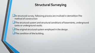 Demolition of building | PPTX