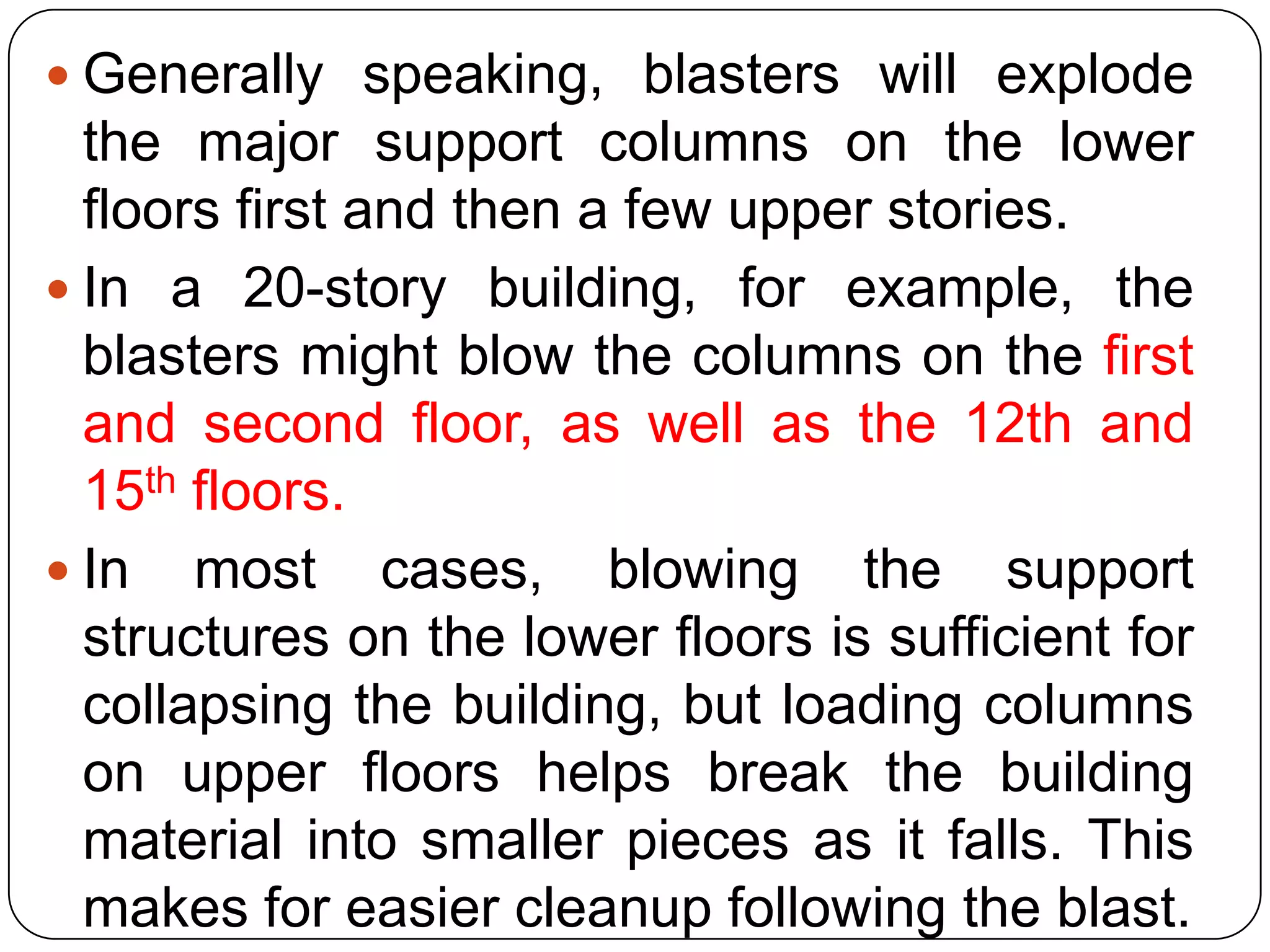Demolition methods and its sequence | PPTX