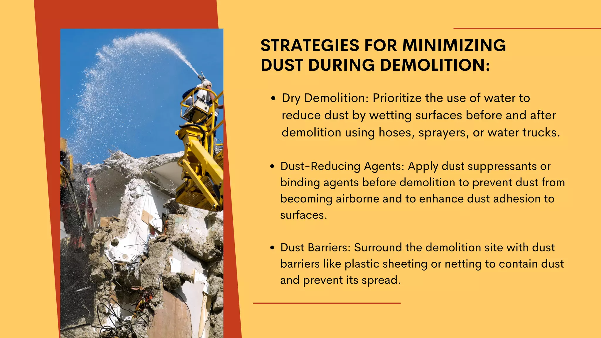 Demolition Dust Control Strategies for Minimizing Dust Generation and ...