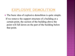 Demolition of building | PPTX