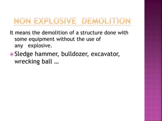 Demolition of building | PPTX