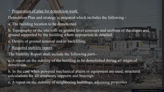 Demolition of building | PPTX | Civil Engineering Industry | Industries