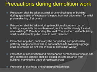 Demolition of existing boiler house | PPT