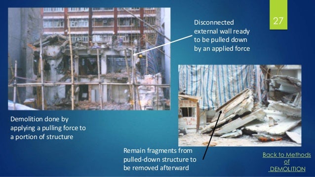 Demolition of Structures.