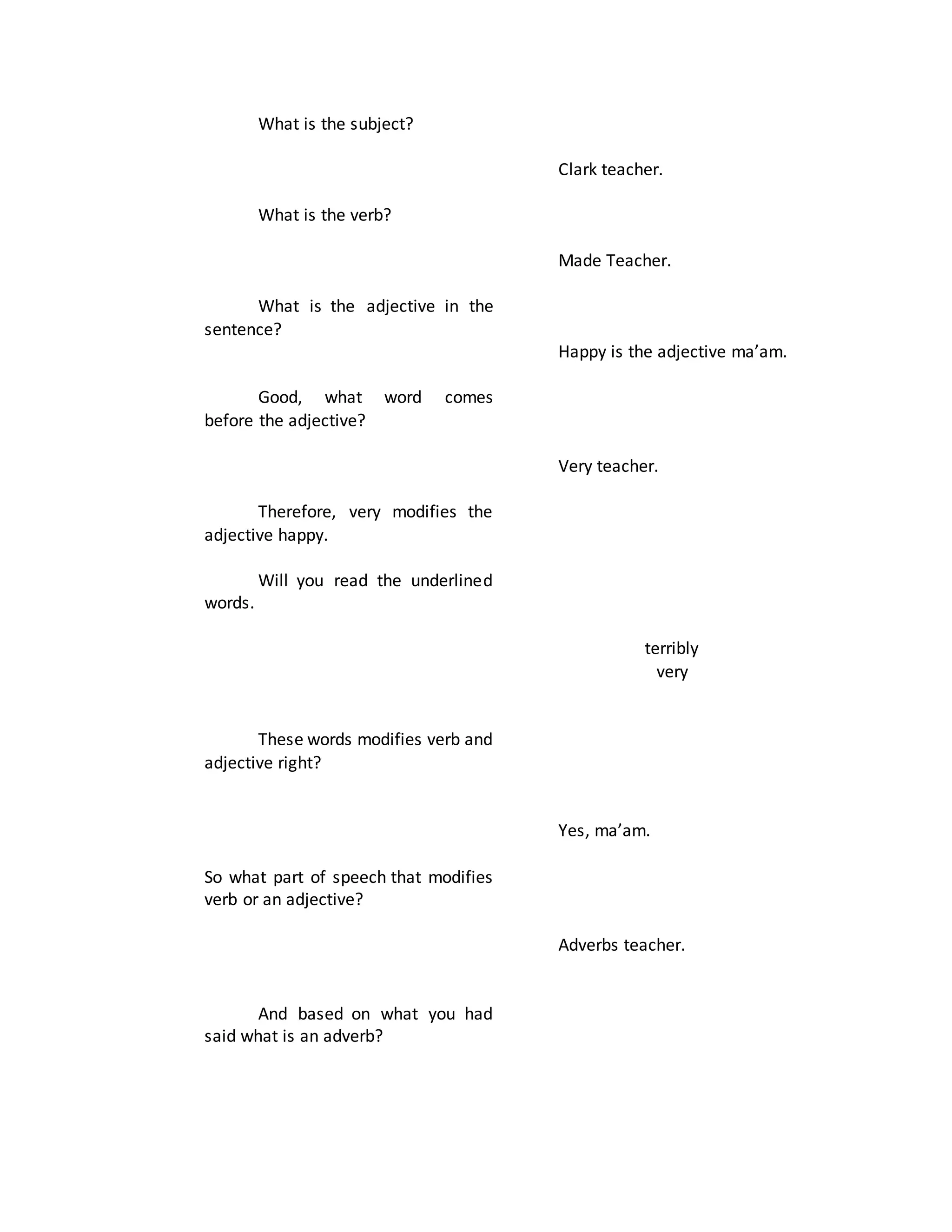 detailed lesson plan on adverbs for grade 6 | DOCX