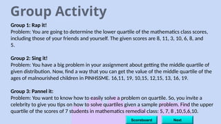 Measure of Position: Quartiles (Math 10-Fourth quarter) | PPTX
