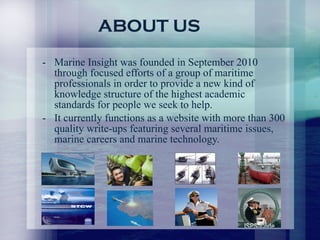 Marine Insight | PPT