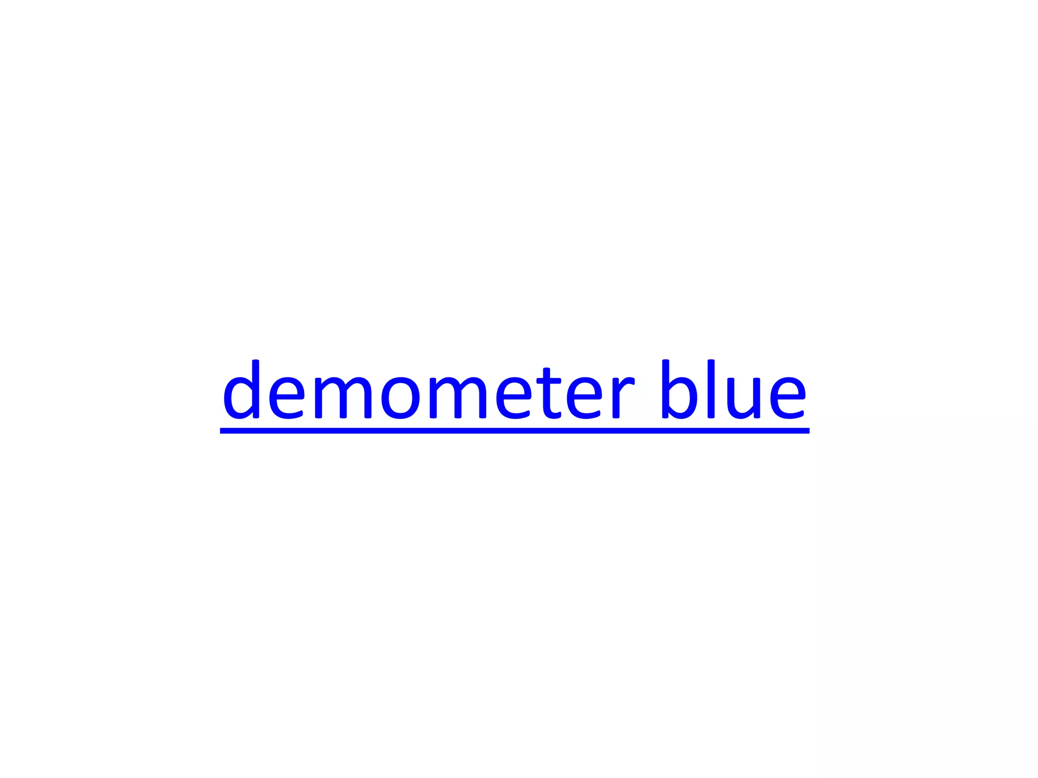 Demometer blue | PPTX