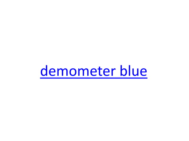 Demometer blue | PPTX