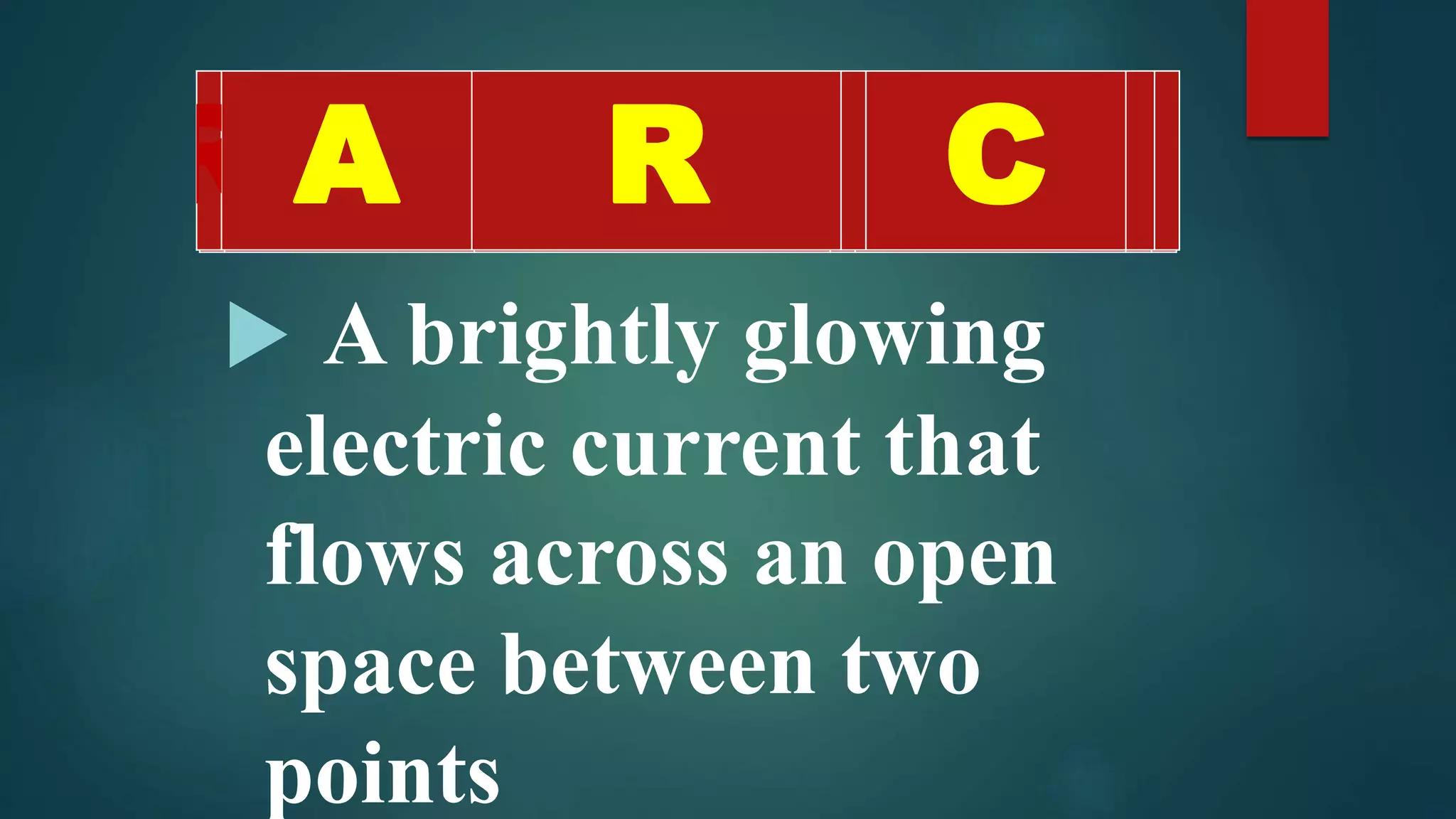 Demo methods striking an arc procedure | PPTX