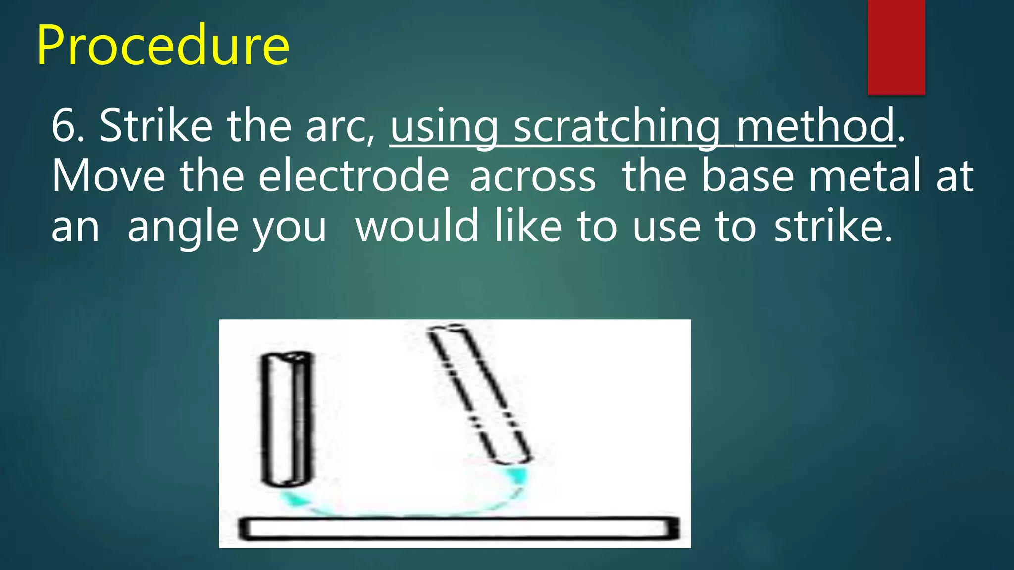 Demo methods striking an arc procedure | PPTX
