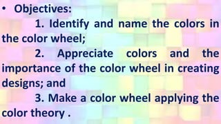 Color theory and the color wheel | PPTX