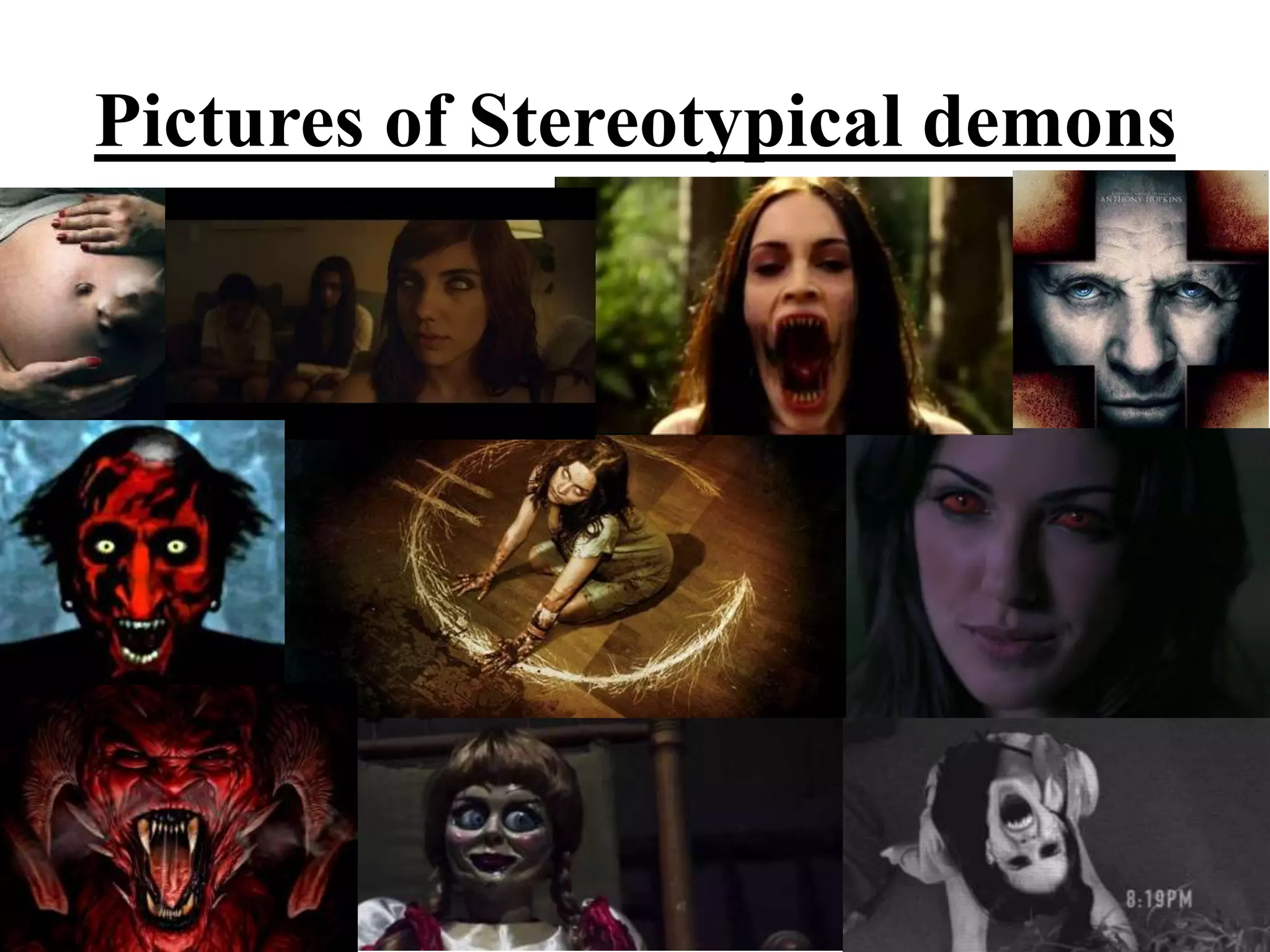 Demon Conventions and stereotypical demons | PPT