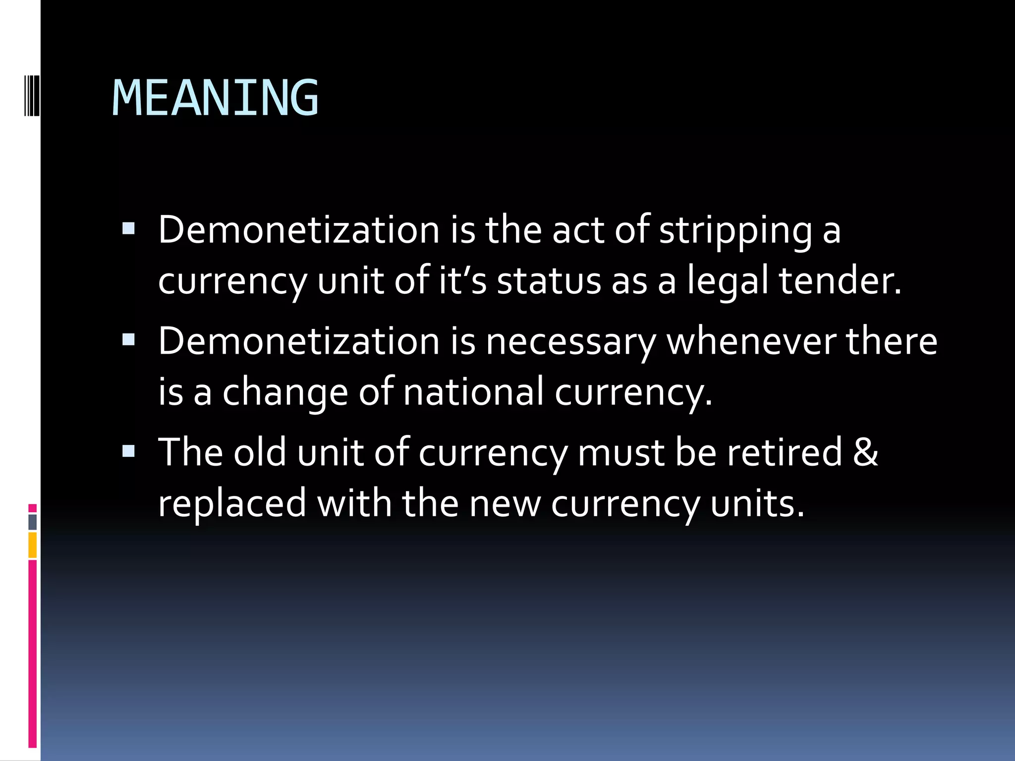 Demonetisation | PPTX | Currencies | Economy