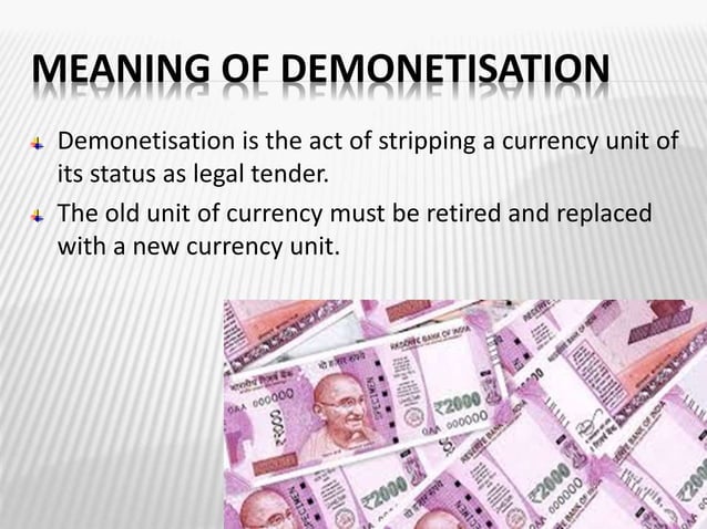 The Presentation on Demonetisation | PPTX